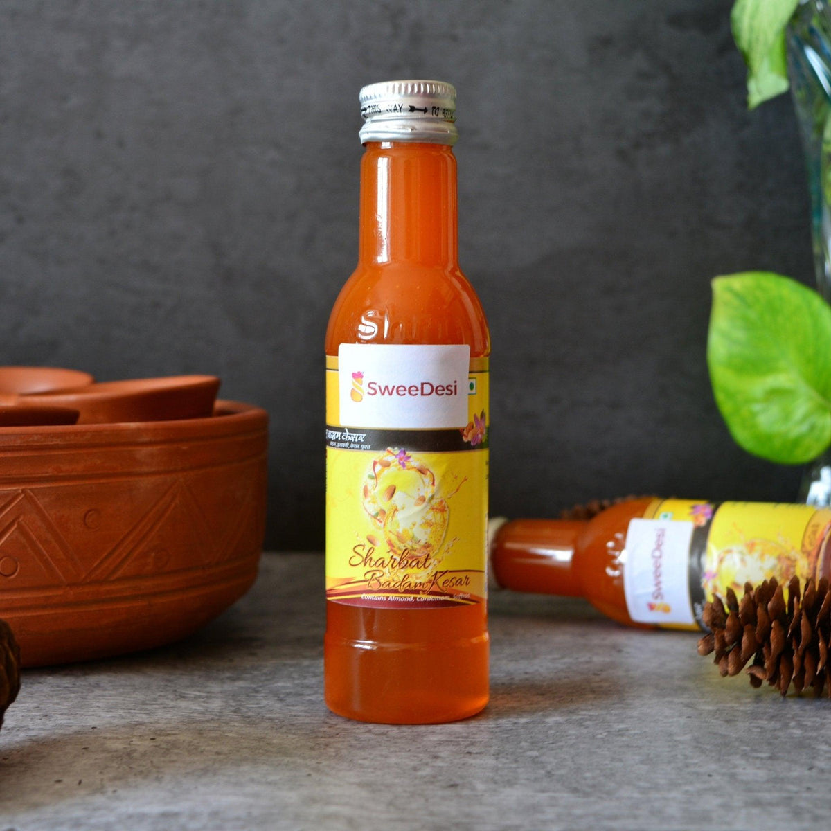 Delicious Kesar Badam Sharbat - Almond Saffron Drink